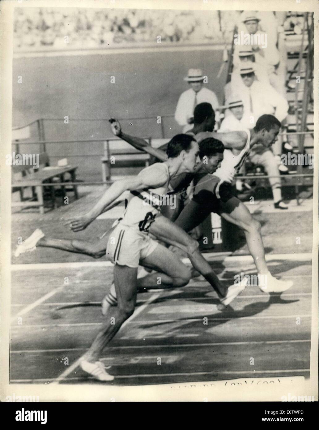 Aug. 08, 1960 - Peter Radford Beaten In Quarter Finals Of The 100 ...