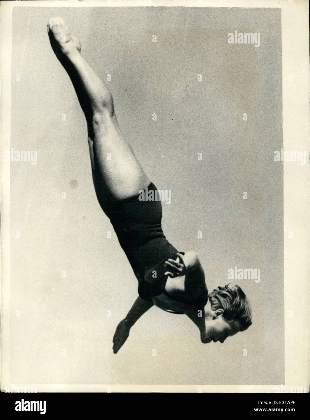 Aug. 08, 1960 - Olympic Games In Rome. Photo shows A fine action study ...