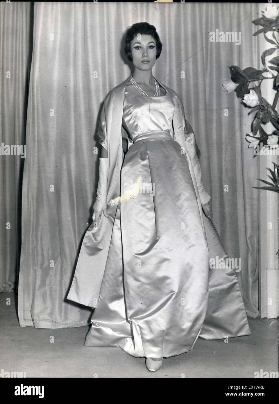 Aug. 11, 1960 - The dress is for fall and winter of 1960 Stock Photo ...