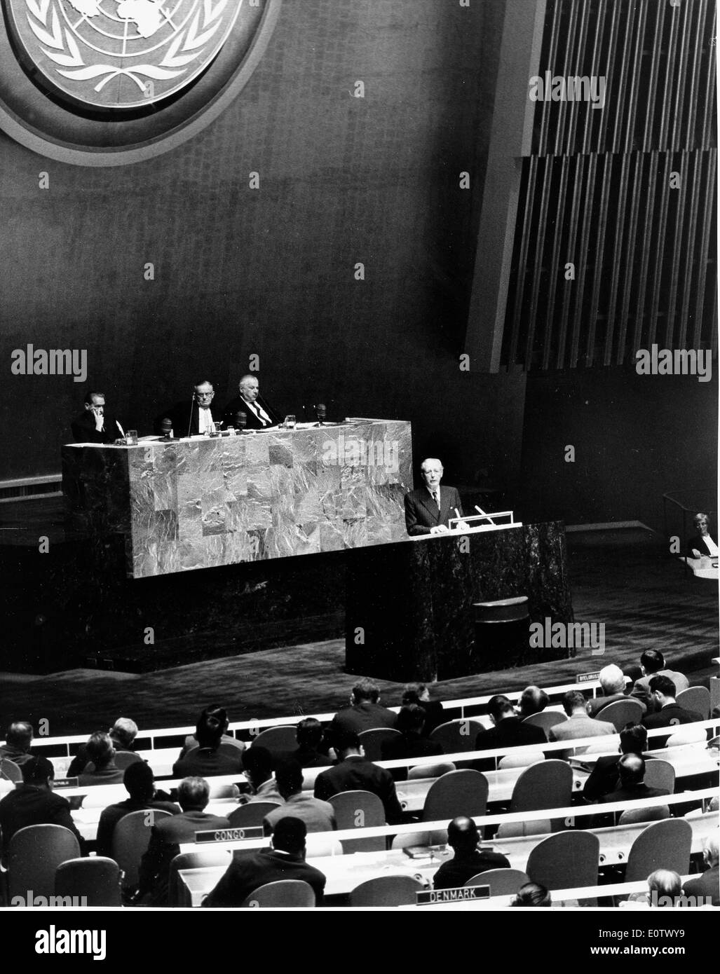 Interior united nations general assembly hi-res stock photography and ...