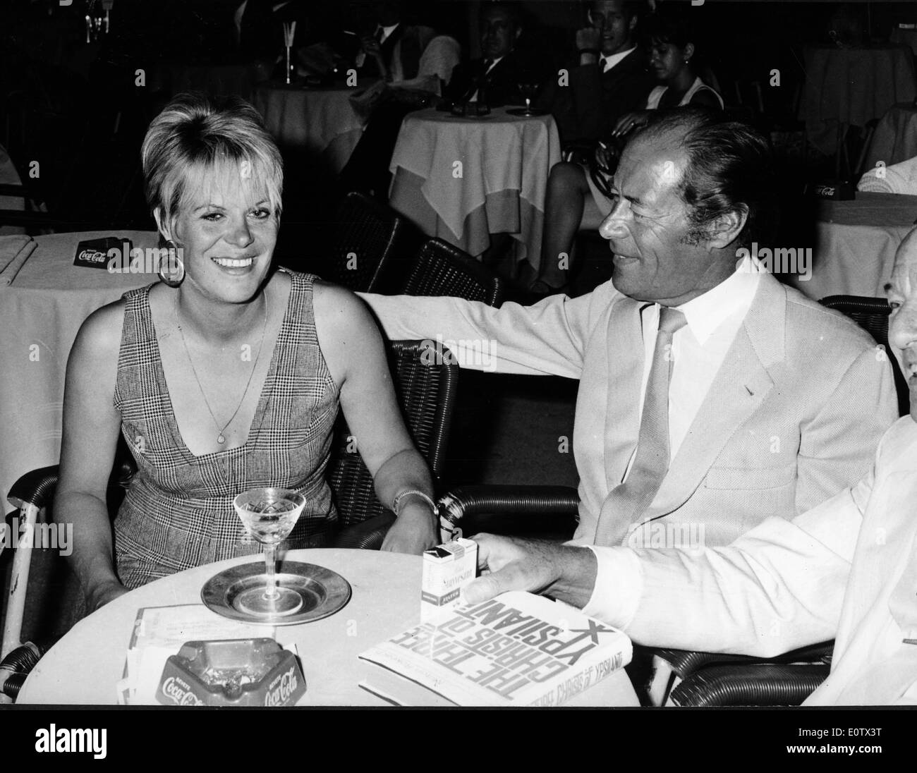 Actors Rex Harrison and Rachel Roberts at a party Stock Photo - Alamy