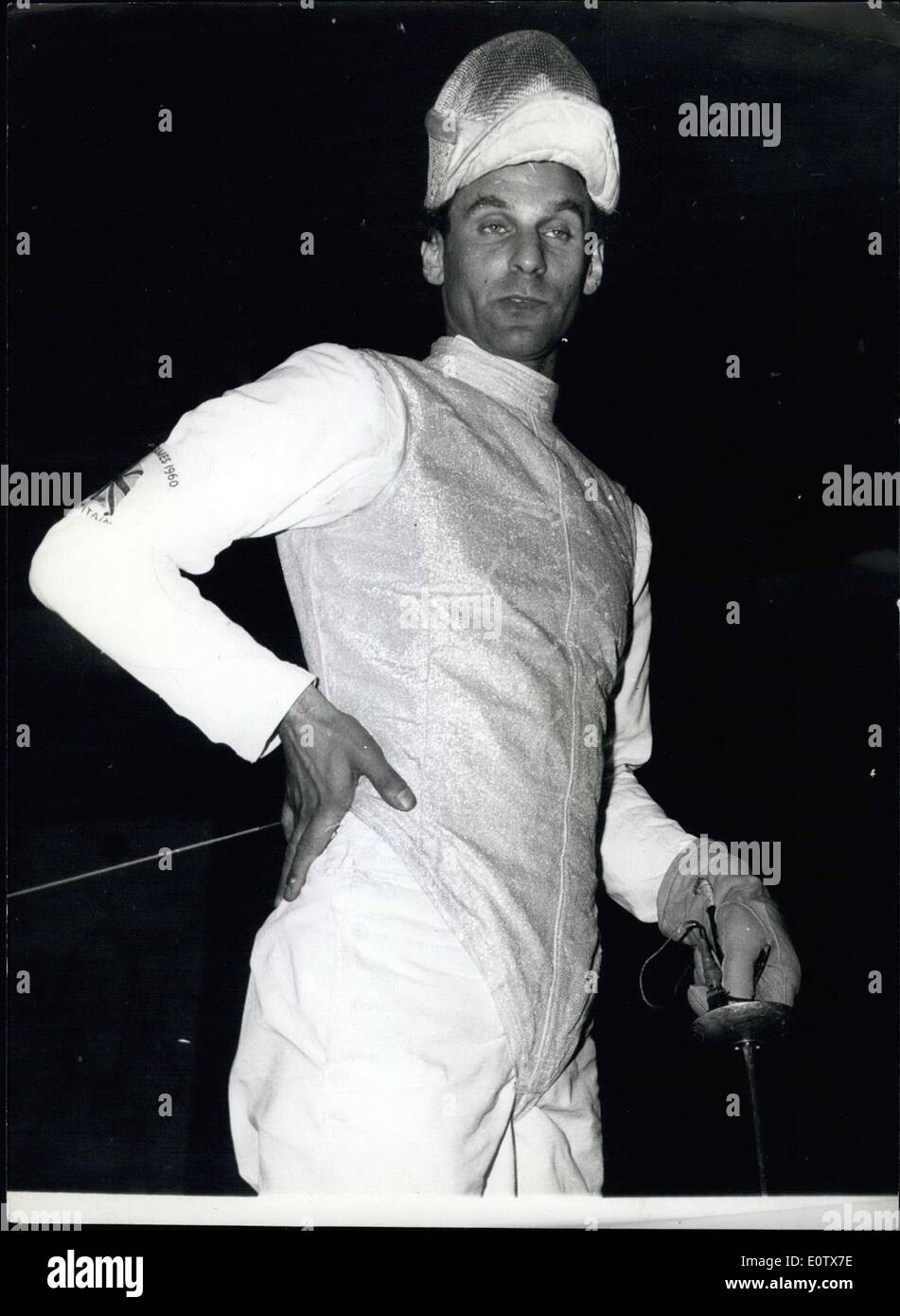 Aug. 30, 1960 - Olympic Games Fencing: Photo shows Ralph Cooperman ...