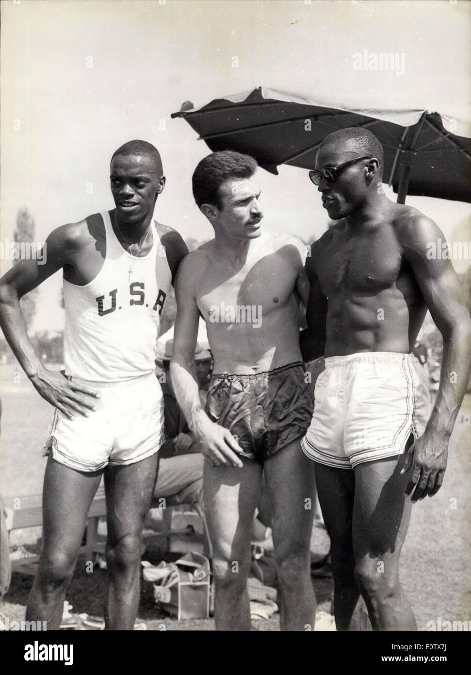 Aug. 30, 1960 - Athletes Get-Together in Training. Many of the athletes ...