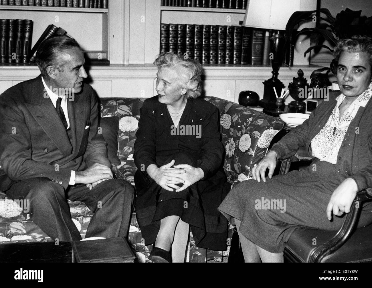 Anna Kethly visits William Averell Harriman Stock Photo - Alamy