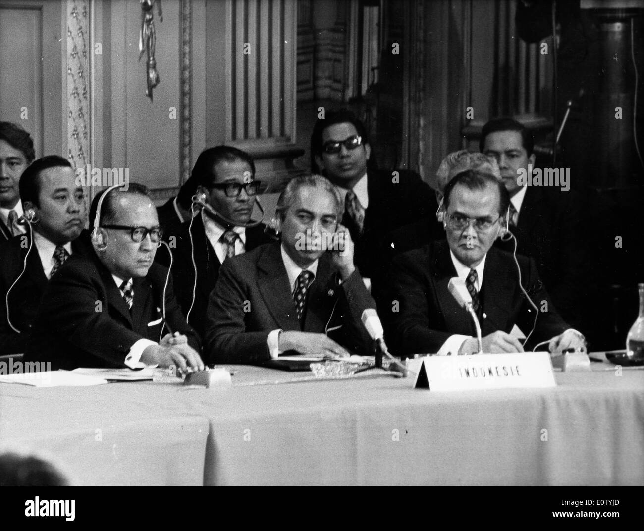 Politician Adam Malik at a conference Stock Photo - Alamy