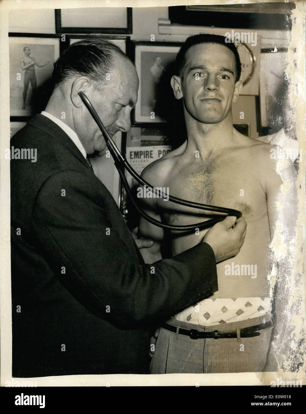 Oct. 10, 1960 - ''Hole in the Heart'' Boxer to Fight at Wembley : Eddie ...