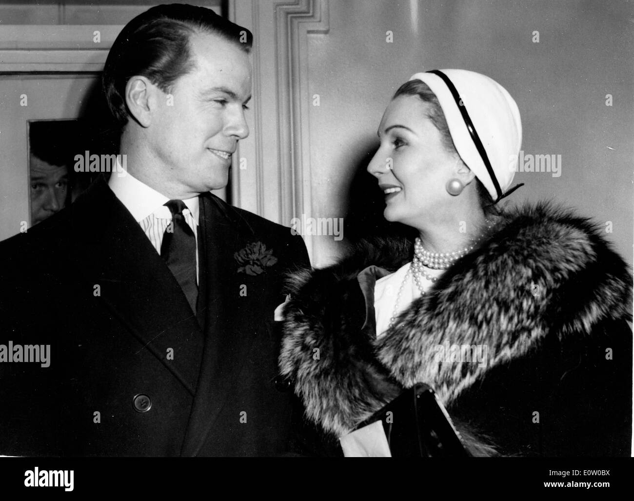Model Barbara Goalen with husband Nigel Campbell Stock Photo - Alamy