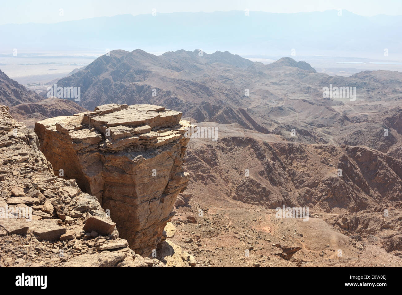 Landscapes and geological formations in the Timna Park in southern ...