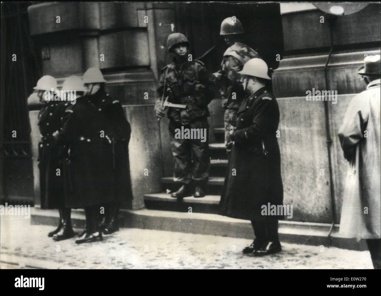Dec. 12, 1960 - Belgium in Strike: Helmeted and armed Brussels ...