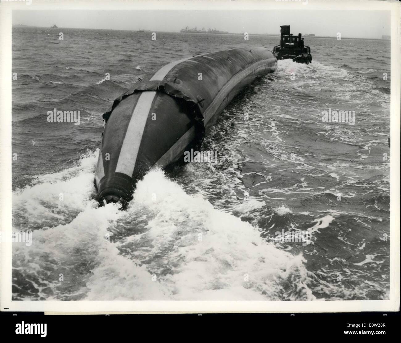 Dec. 12, 1960 - Bending barges grown bigger.: Full of air for ...