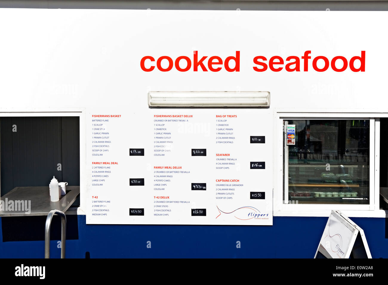 Hobart Australia / Flippers fish punt eatery moored at Hobart`s ...