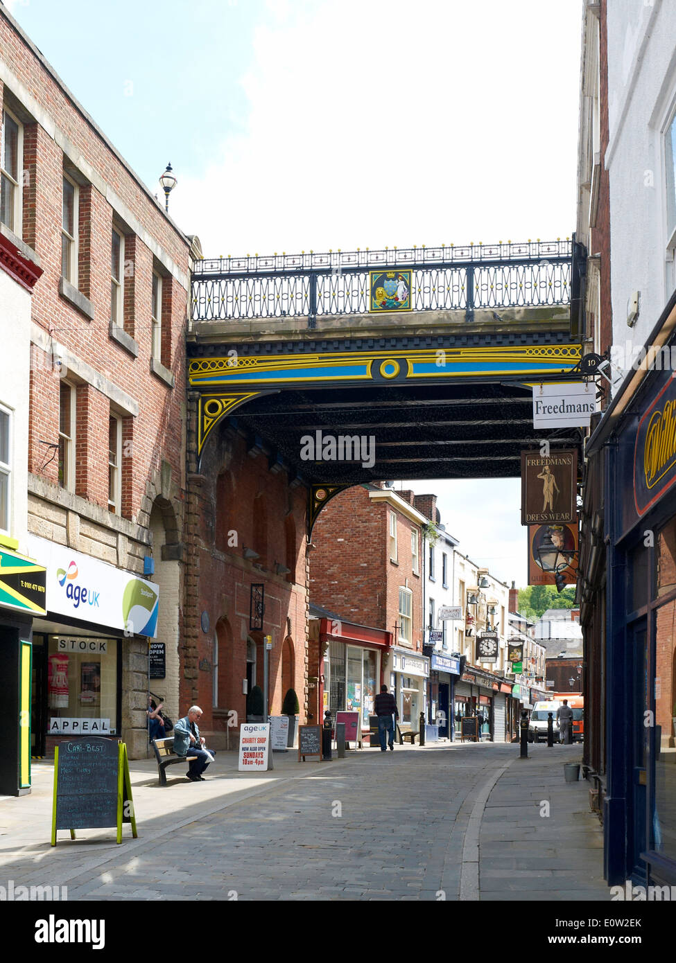 St Petersgate bridge as seen from Little Underbank in Stockport ...