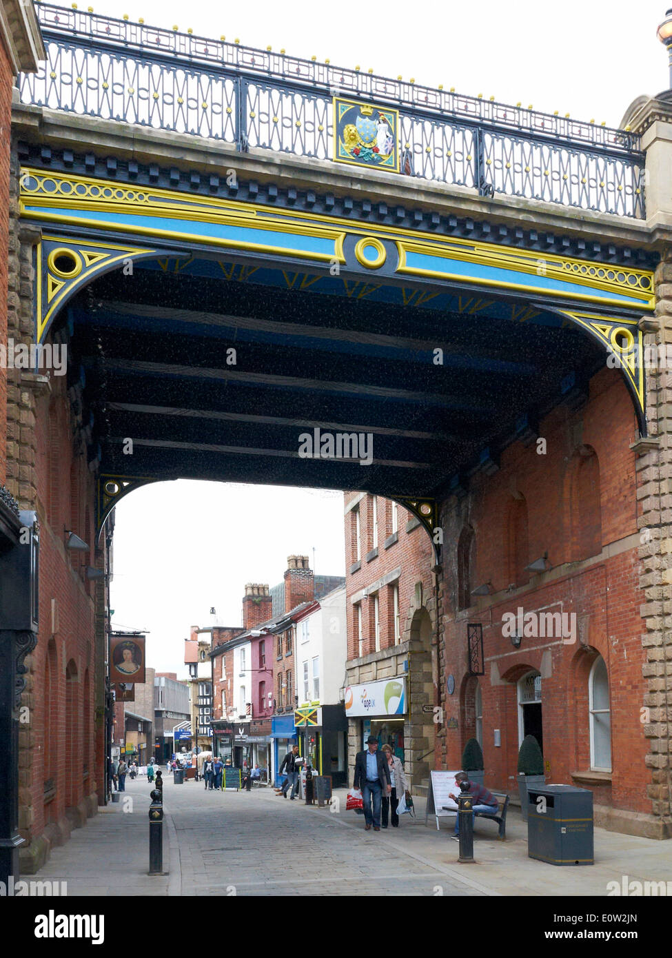 St Petersgate bridge as seen from Little Underbank in Stockport ...