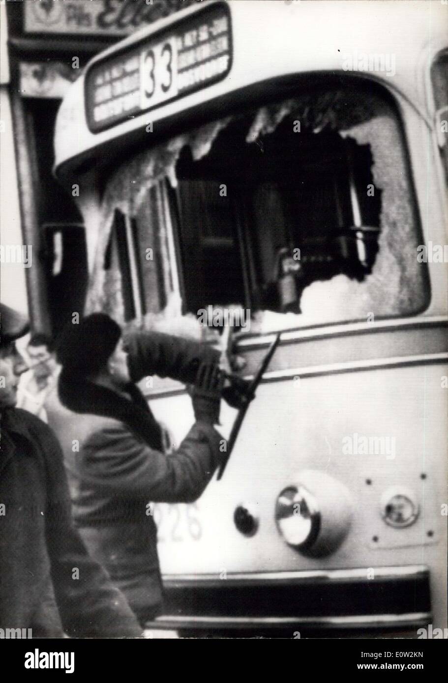 Dec. 28, 1960 - Belgian General Strike. Photo Shows Strikers broke with ...
