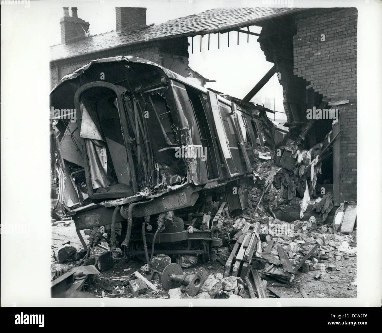 Feb. 09, 1961 - 9-2-61 Runaway train rams houses. Eight people had ...