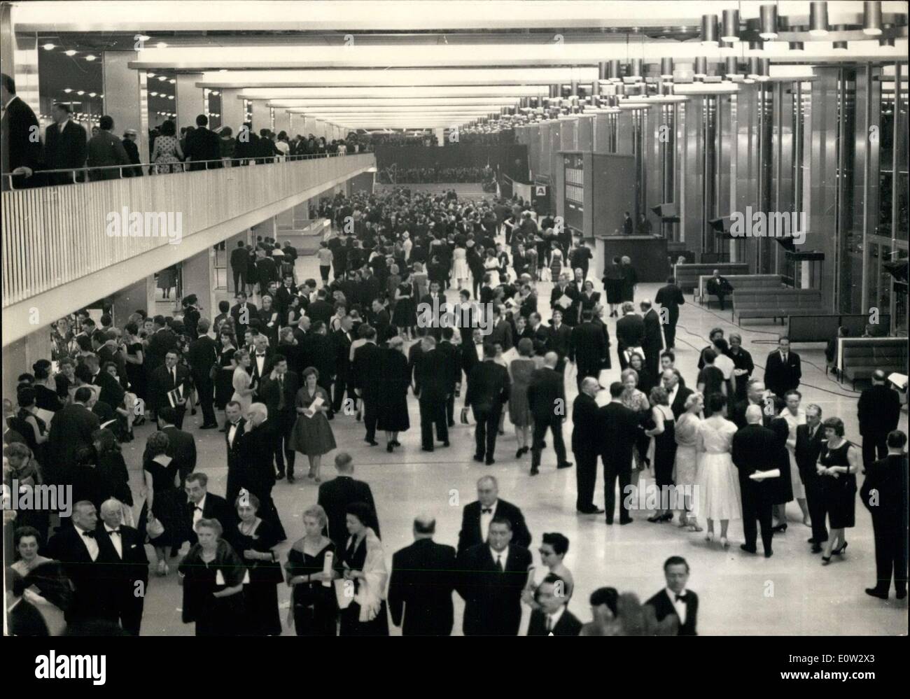 Feb. 24, 1961 - Opening Night Soiree at the Orly Airport Stock Photo ...