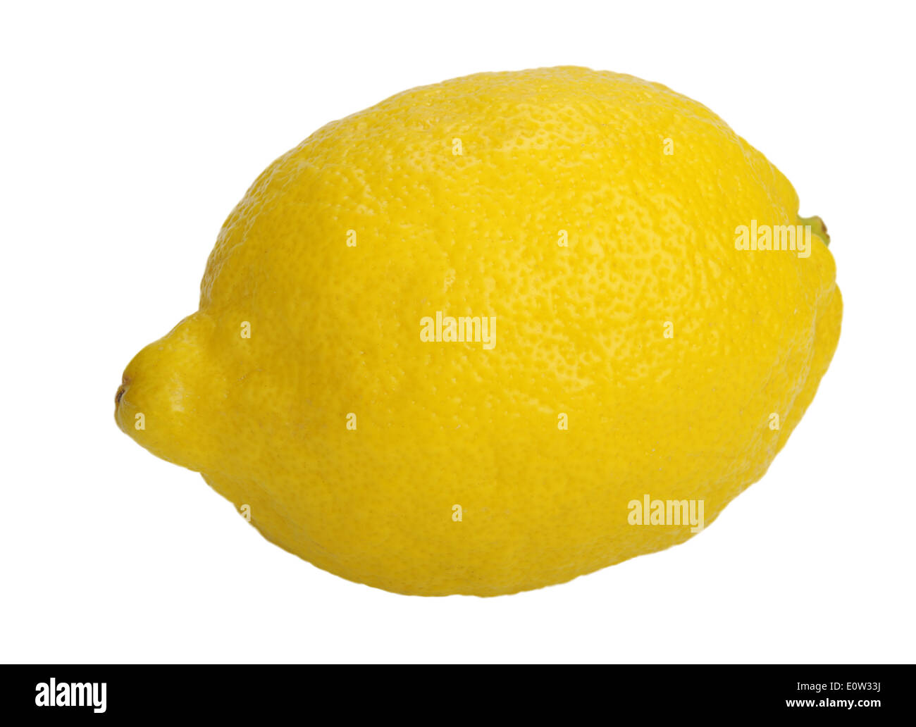 Yellow lemon on a white background, isolated Stock Photo - Alamy