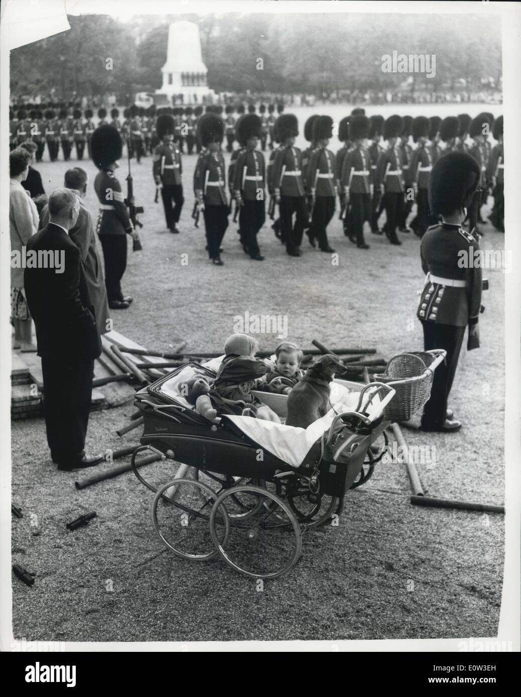May 09, 1961 - Guard Mounting ceremony on Horse guards parade. Photo ...