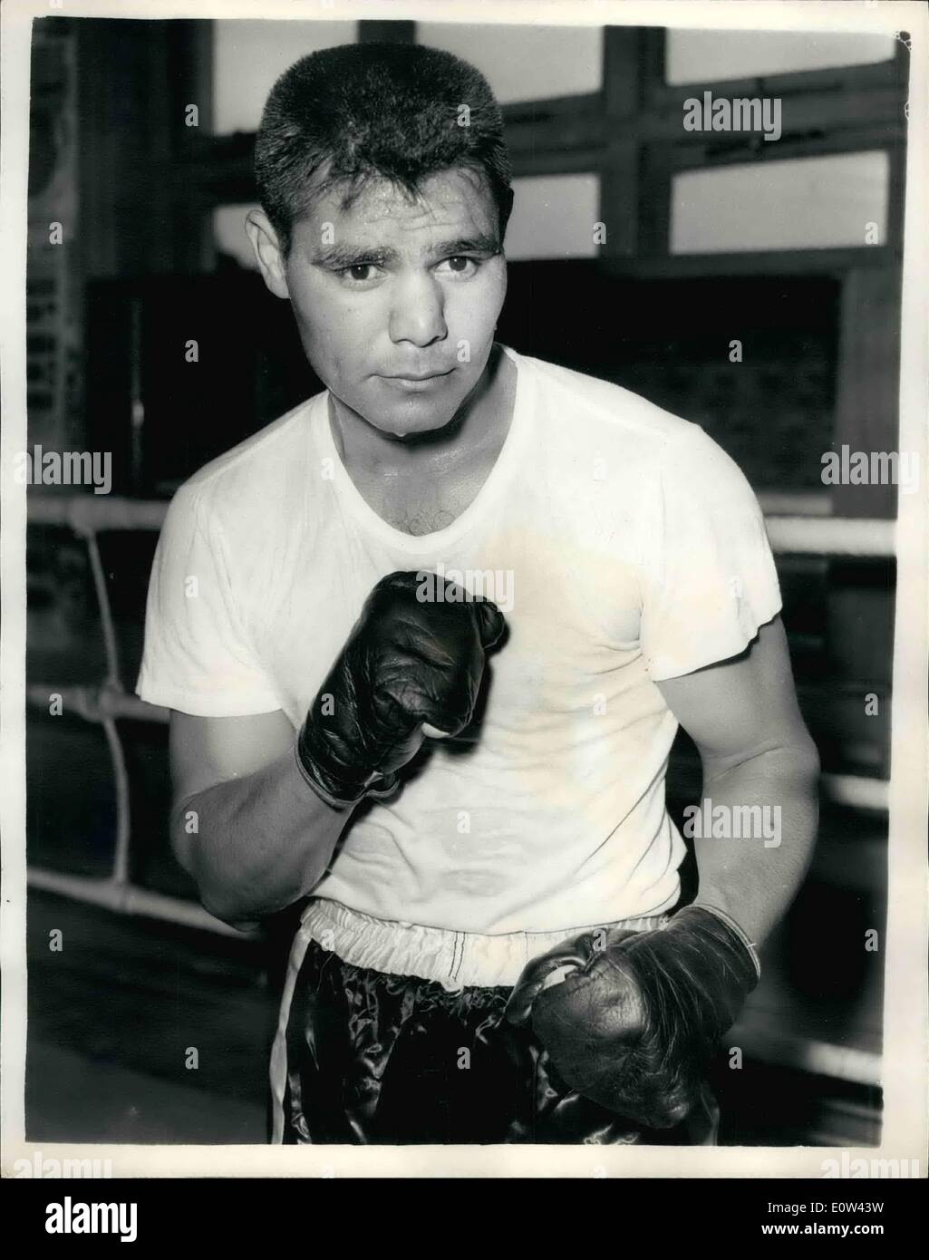 Apr. 04, 1961 - Tony Montano trains for contest with Terry Downes: Tony ...