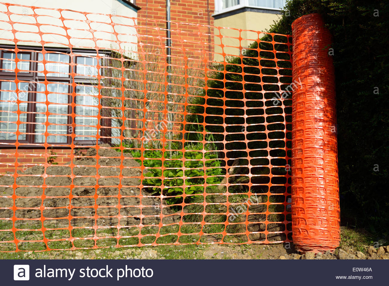 Orange Barrier Fencing High Resolution Stock Photography and Images - Alamy