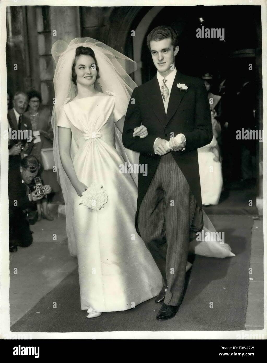 Wedding henrietta tiarks to son duke bedford hi-res stock photography ...