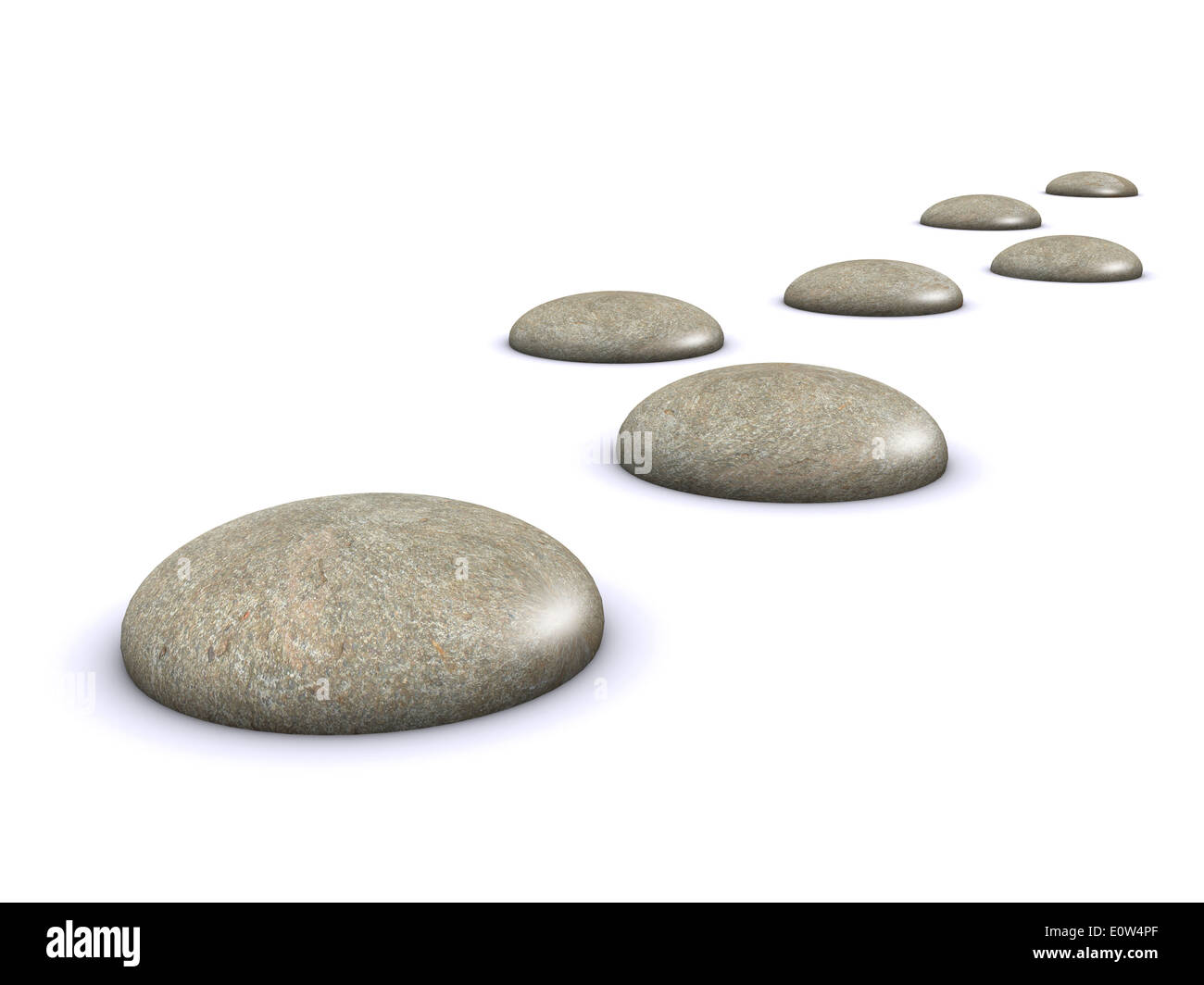Stepping stones in 3d Stock Photo - Alamy