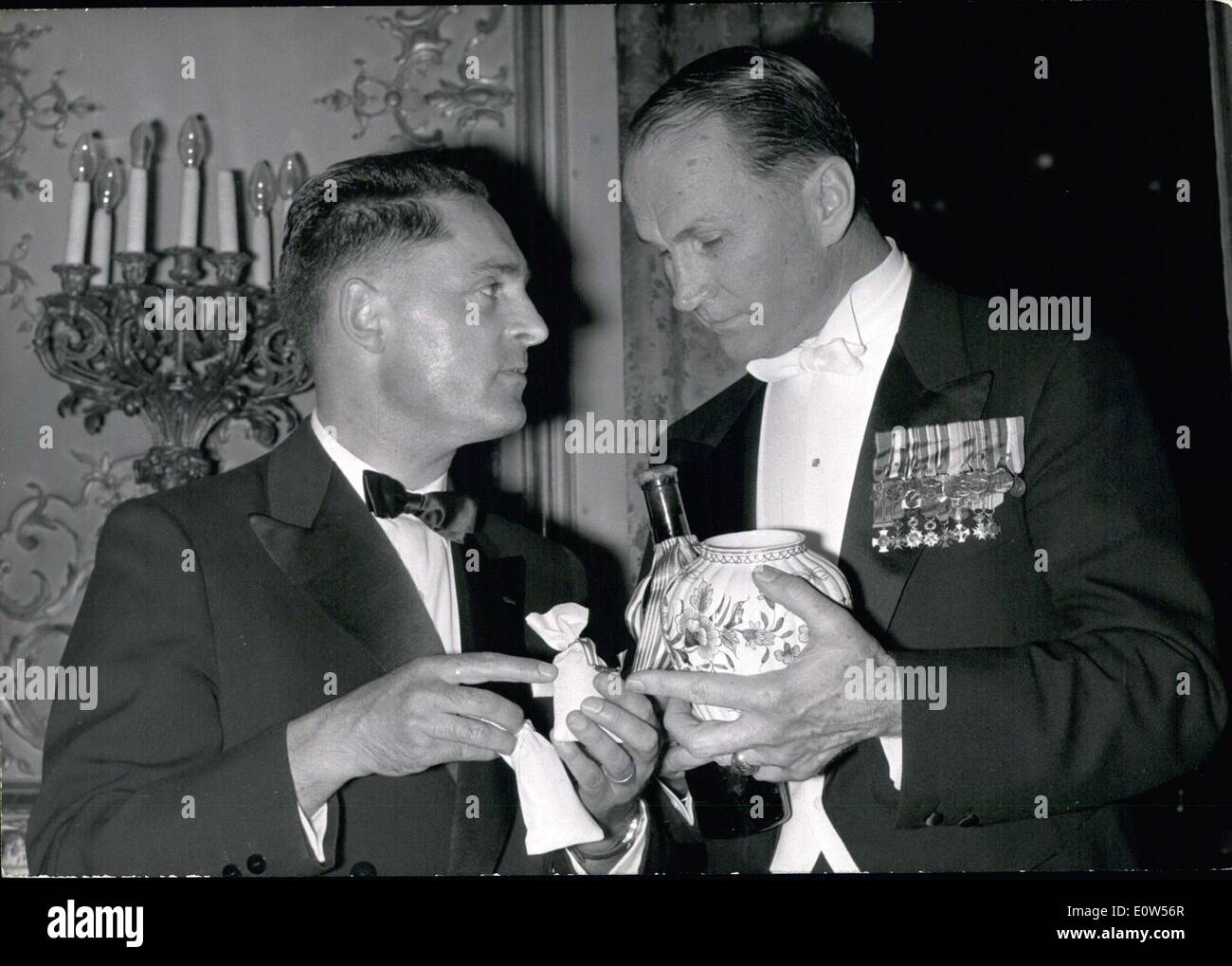 Jun. 27, 1961 - US Ambassador James Gavin with Jean Masselin Stock ...