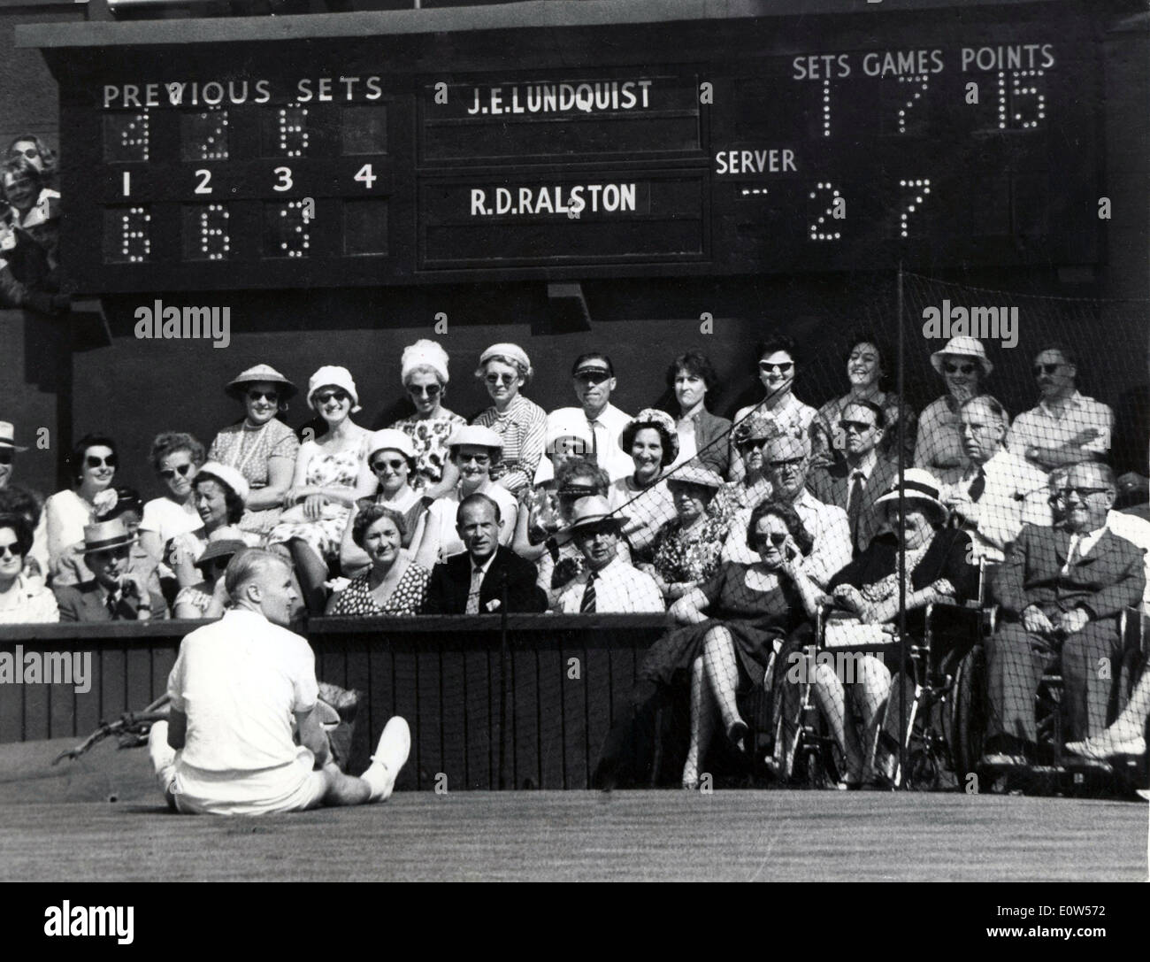 June 28, 1961 - London, England, U.K. - J. LUNDQUIST of Sweden sits ...