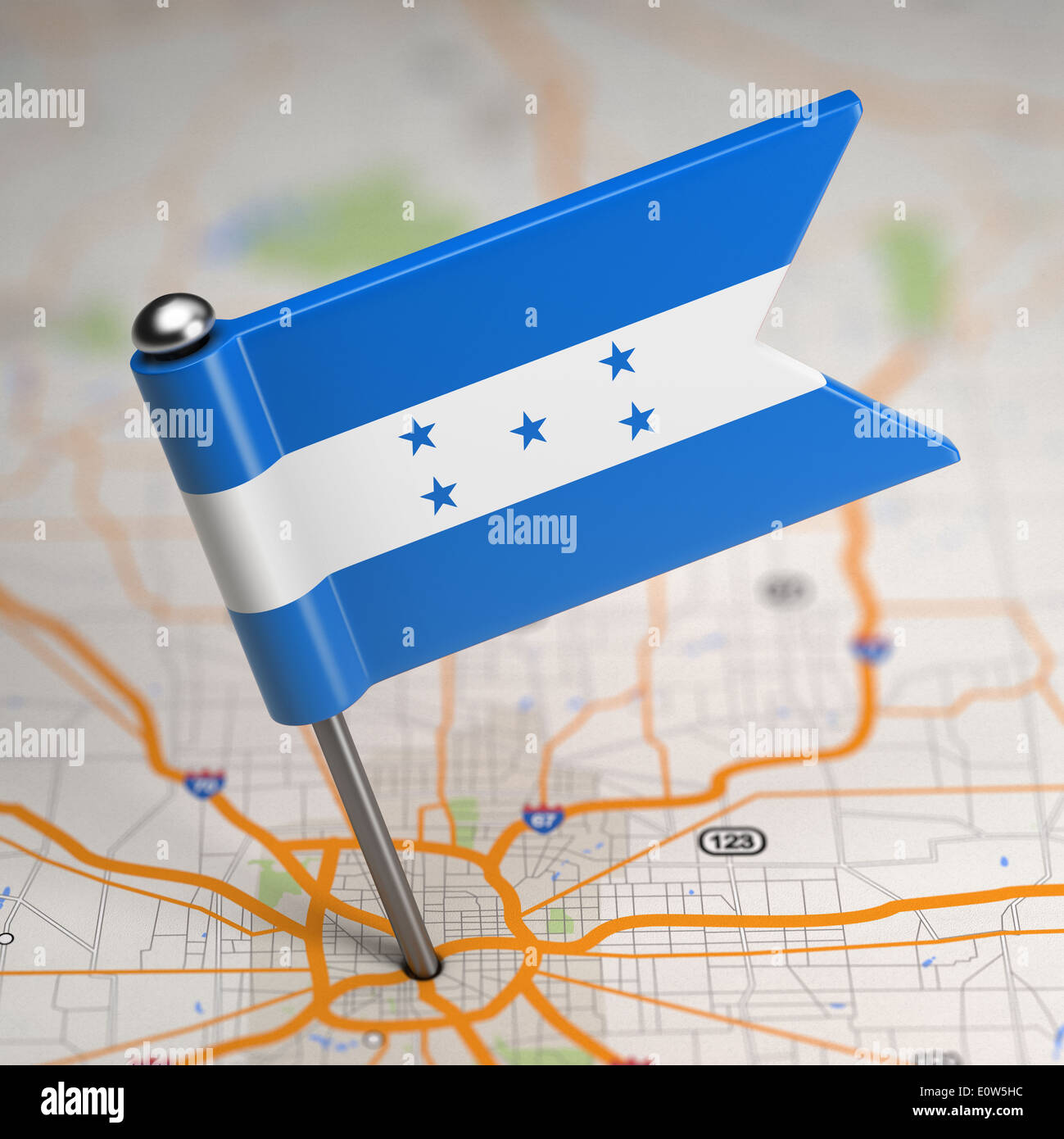 Flag map of honduras hi-res stock photography and images - Alamy