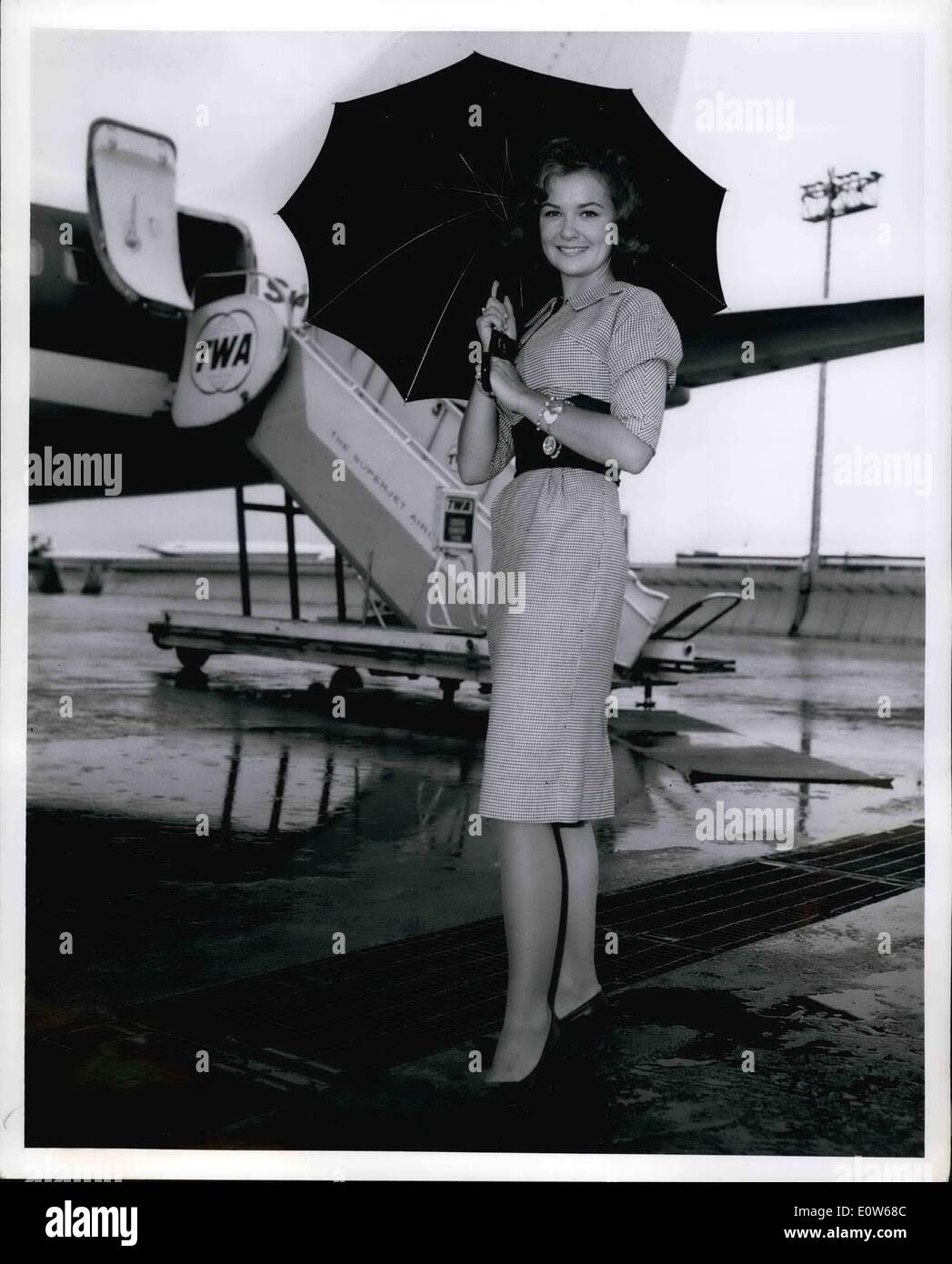 Aug. 08, 1961 - Petite Shelly Fabares, 17, adds a bright sport to an ...