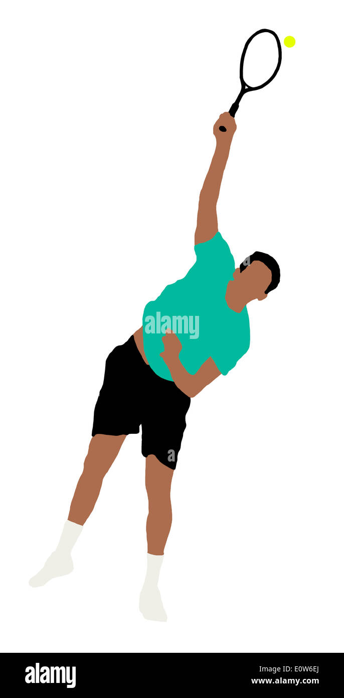 Tennis Serve Clipart