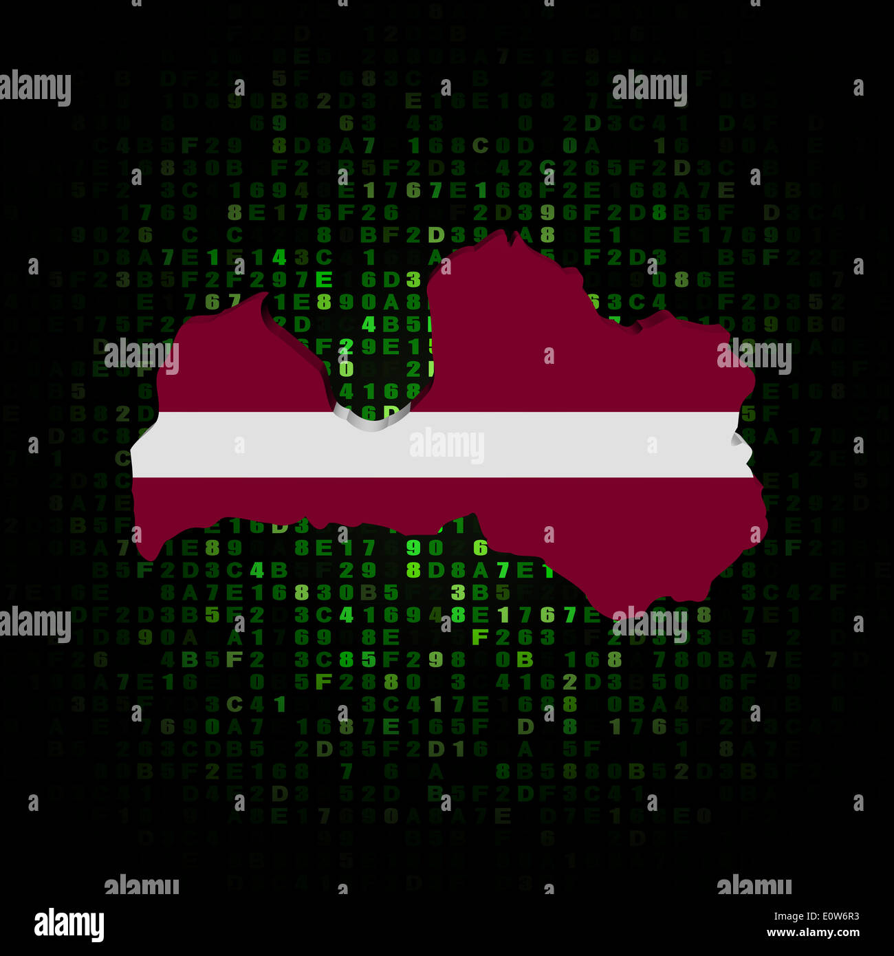 Latvian map hi-res stock photography and images - Alamy