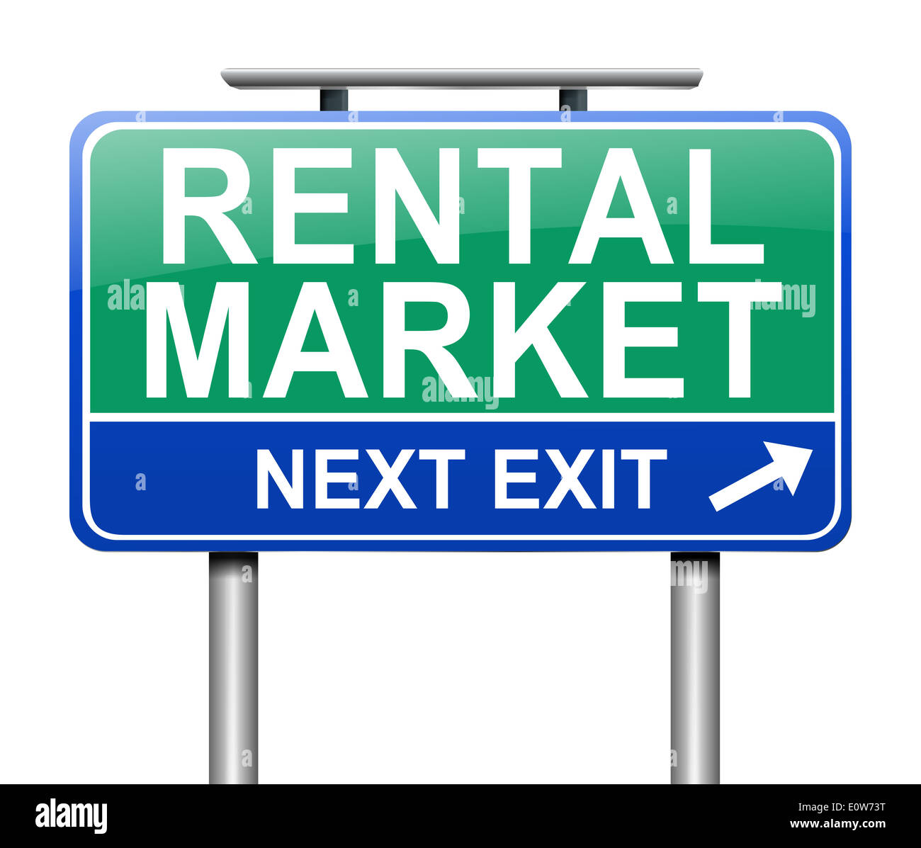 Rent let market Cut Out Stock Images & Pictures - Alamy