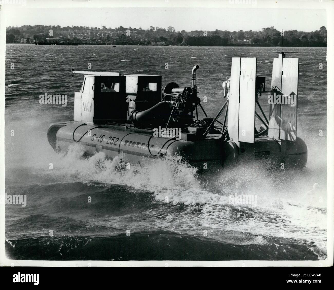Oct. 10, 1961 - Public demonstration of vickers first hovercraft : After a year's development ...