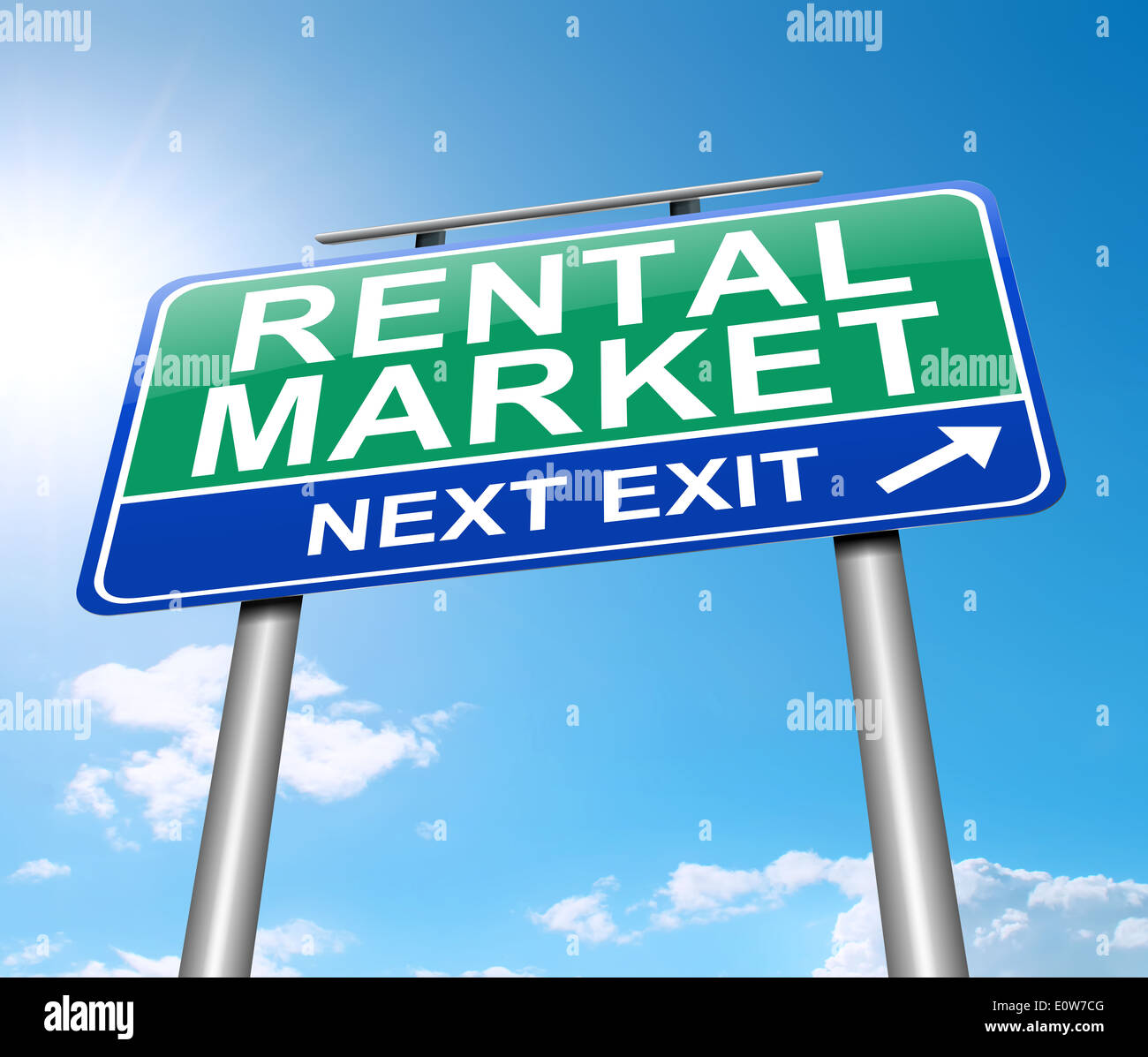 Rental market concept Stock Photo - Alamy