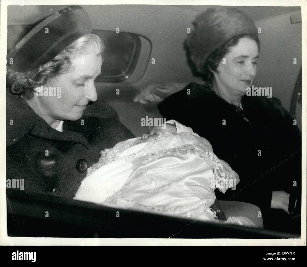 Dec. 12, 1961 - CHRISTENING DAY FOR VISCOUNT LINLEY. VICSOUNT LINLEY ...