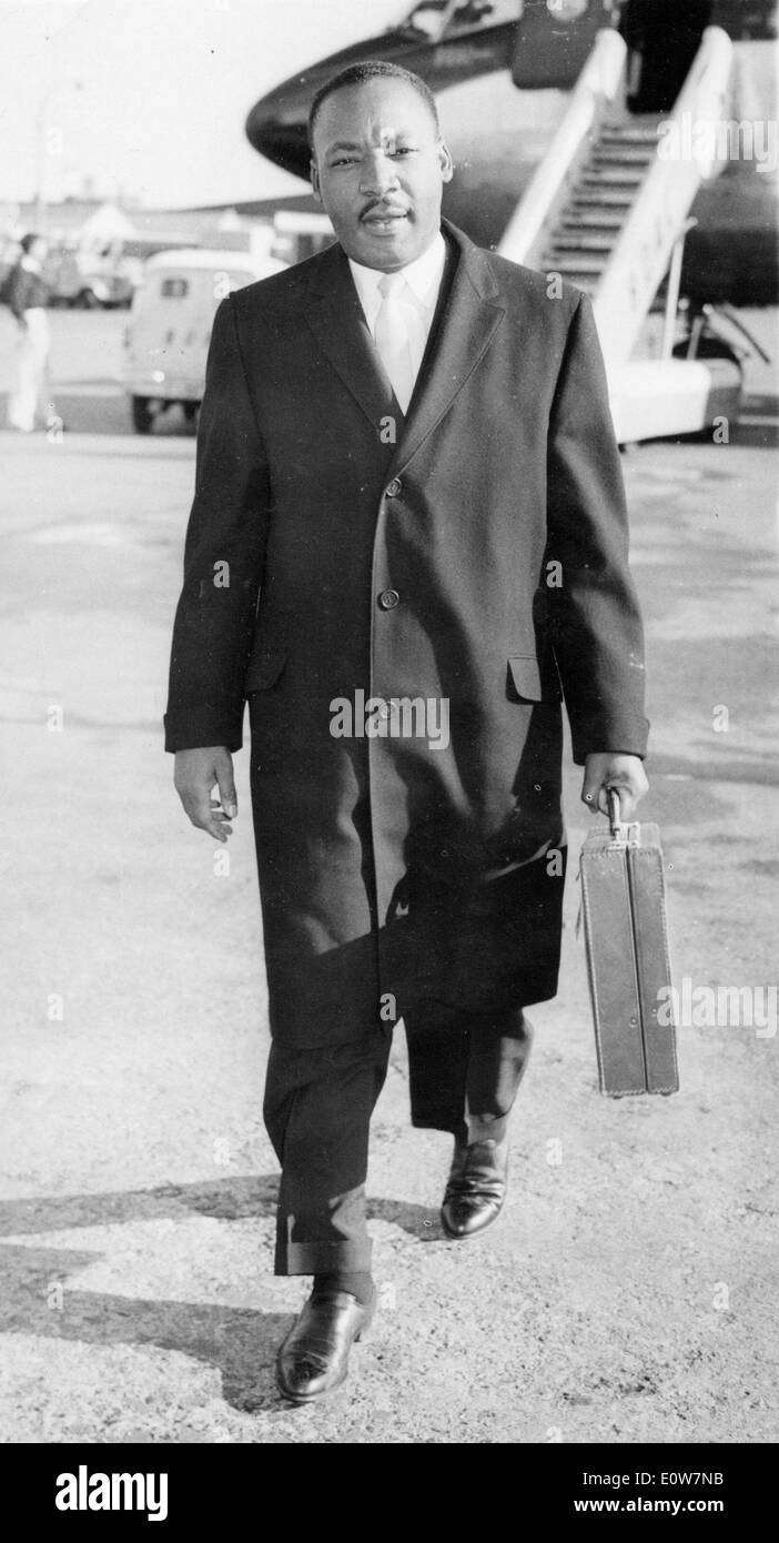 Martin Luther King, Jr. arriving at London Airport Stock Photo - Alamy