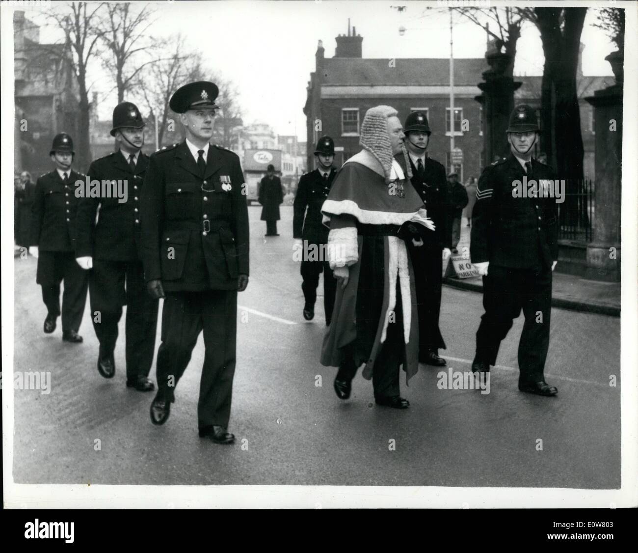 Jan. 01, 1962 - It is not a ''Fair Cop''.....escort for the judge at ...