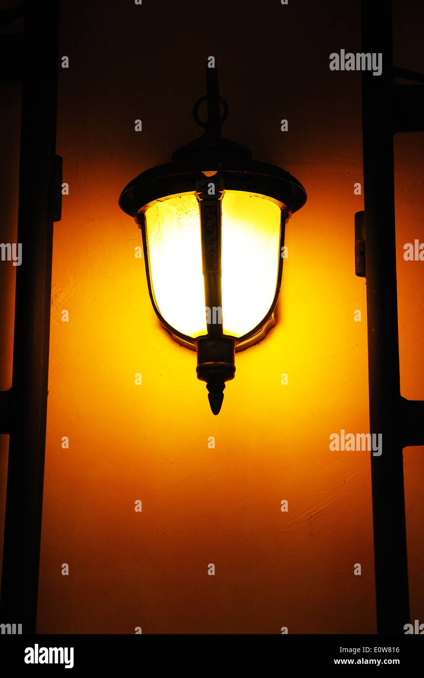 Lamp Wall Light Old Vintage Retro Power Electric Stock Photo - Alamy