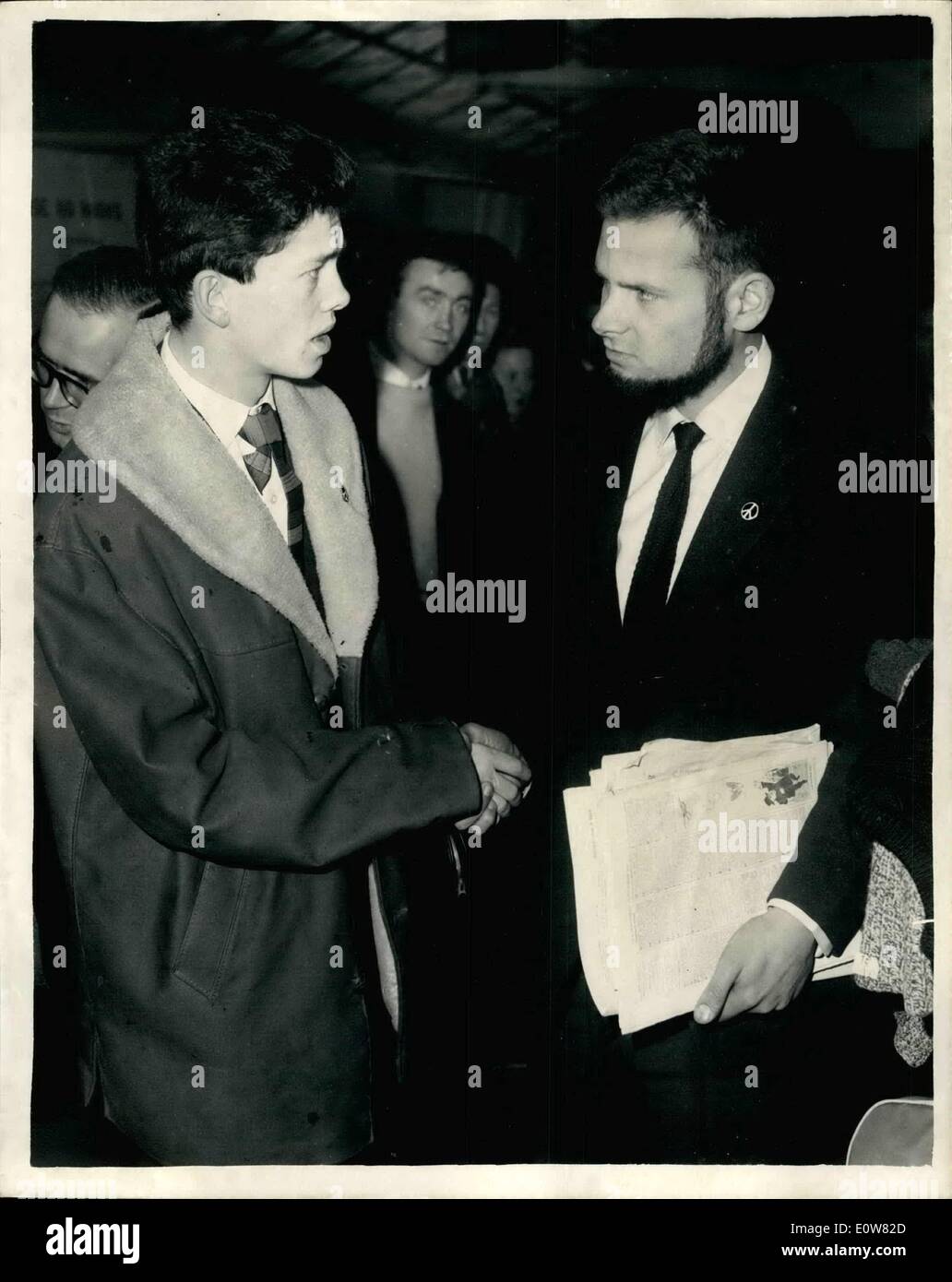 Nov. 11, 1961 - American Ban-The-Bomb Demonstrator Leave Jail. Must ...