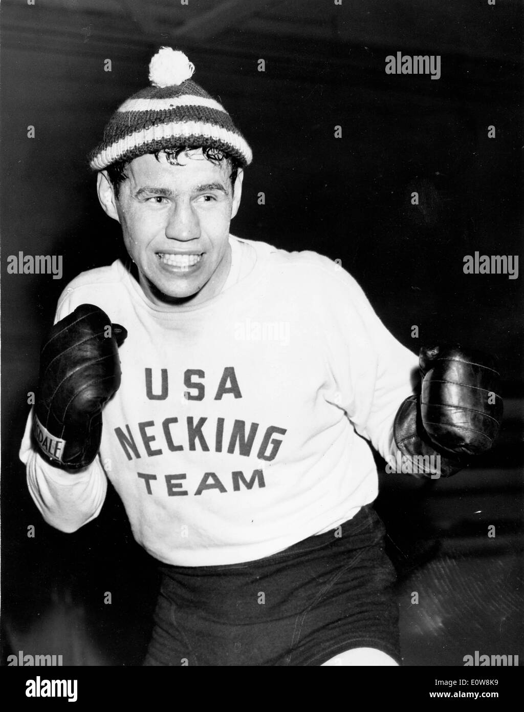 Boxer Terry Downes training at the White City Gym Stock Photo - Alamy