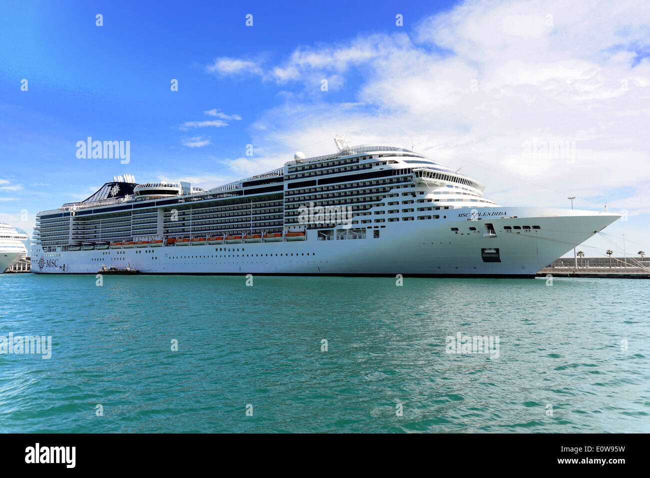 Cruise ship MSC Splendida, built in 2009, length 333.33m, capacity 3274 ...