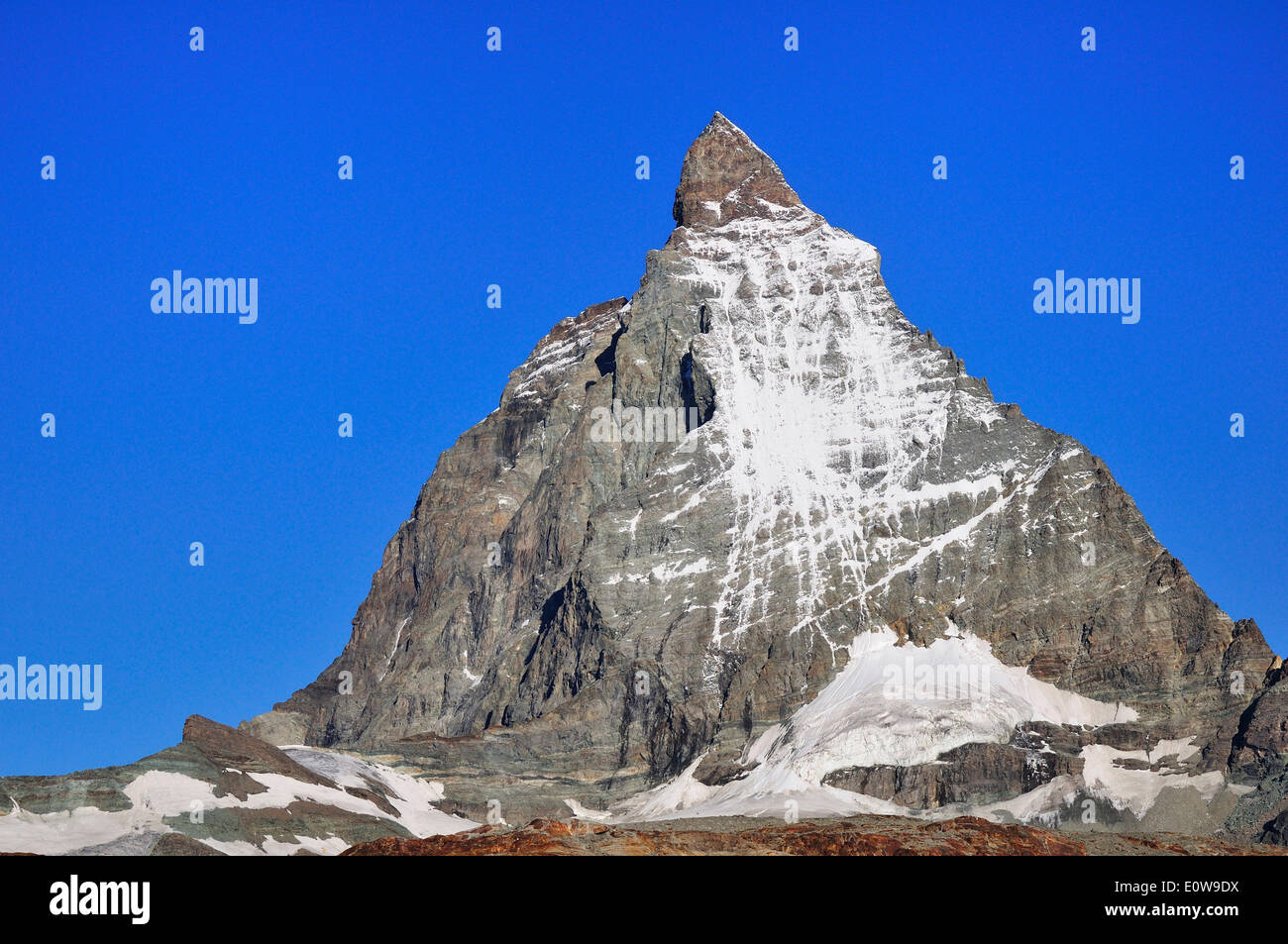 Matterhorn, 4478 m, summit, Klein Matterhorn, Zermatt, Canton of Valais ...