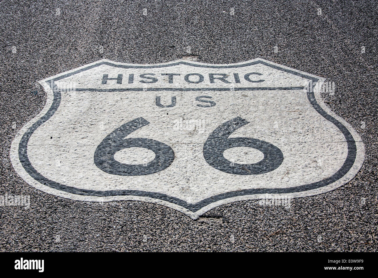 Route 66 marking highway asphalt hi-res stock photography and images ...