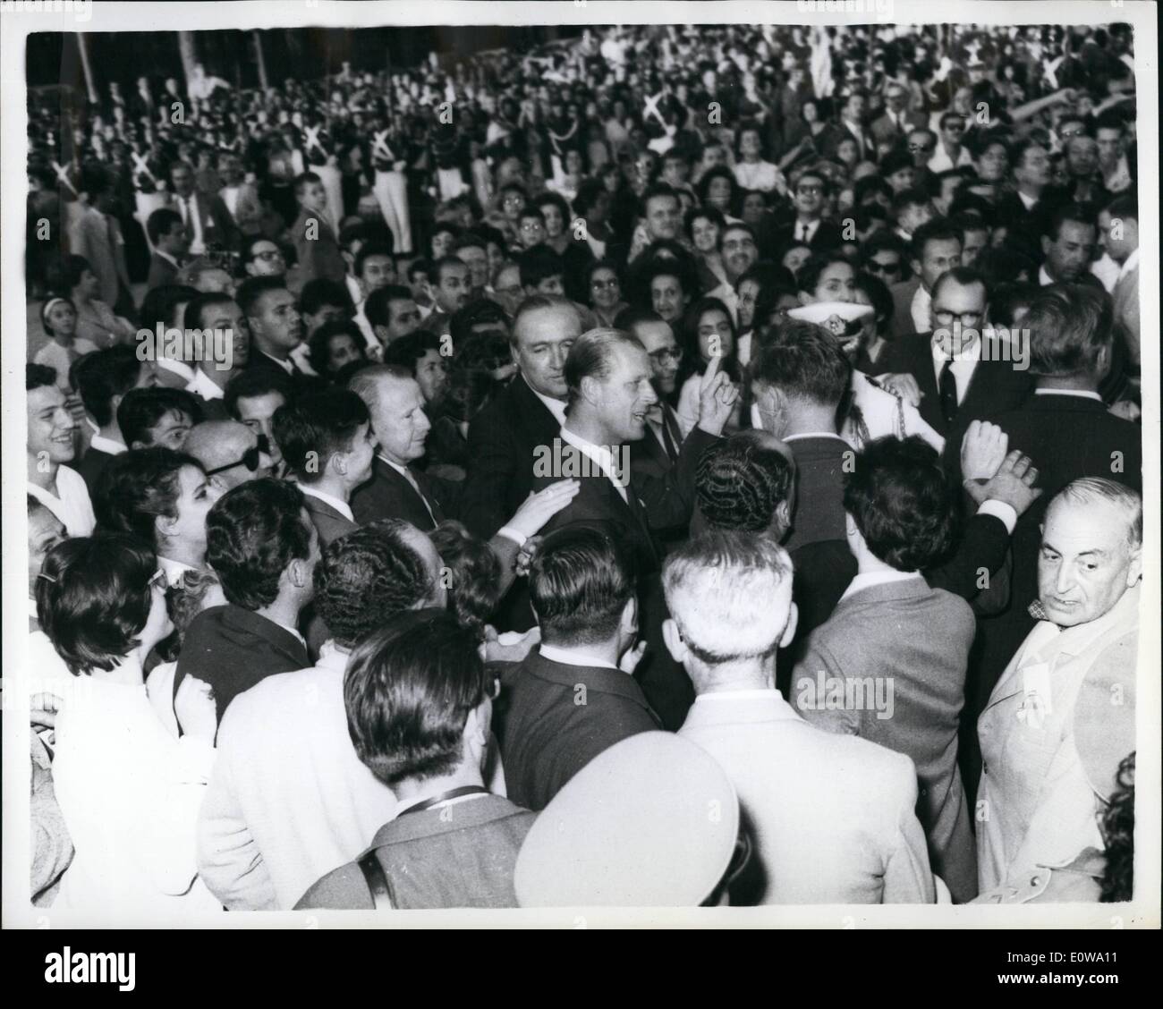 Mar. 03, 1962 - Prince Philip mobbed by enthusiastic crowd in ...