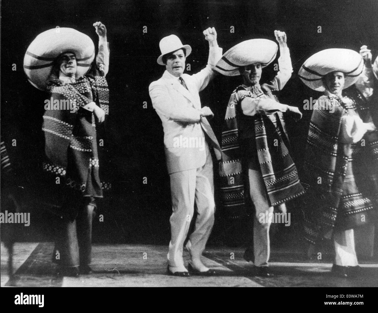 Group dance on stage Black and White Stock Photos & Images - Alamy