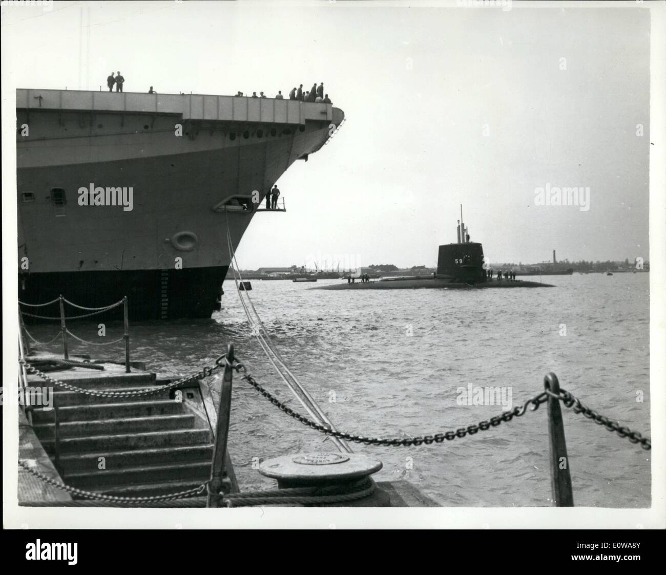 Mar. 03, 1962 - U.S. Nuclear Sub in Portsmouth.: The nuclear-powered ...