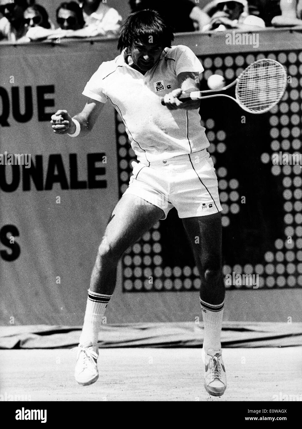 Tennis player Jimmy Connors competes in match Stock Photo - Alamy