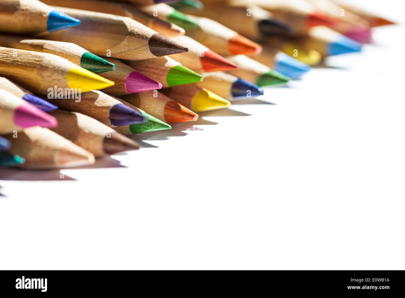 Multicoloured crayons hi-res stock photography and images - Alamy
