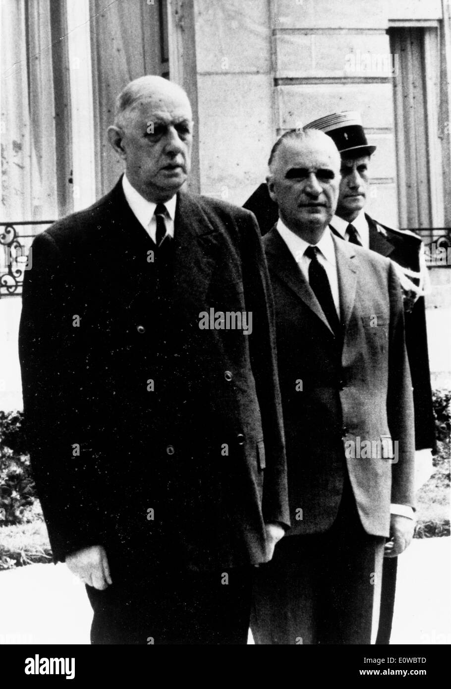 President Georges Pompidou and Charles de Gaulle Stock Photo - Alamy